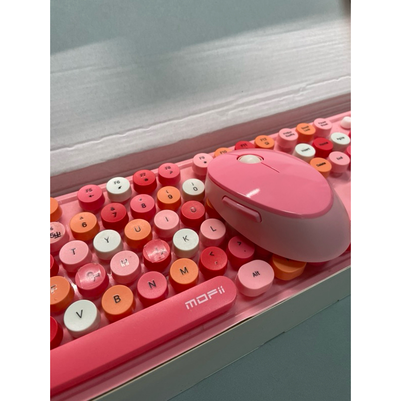 Mofii鍵盤 復古鍵盤 無線鍵盤滑鼠組 圓鍵 NCC+BSMI認證 | 蝦皮購物
