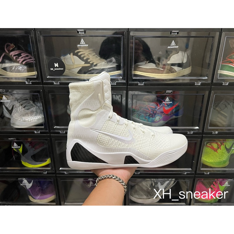 【XH sneaker】Nike Kobe 9 Elite High Protro “Halo“ 全白 us12 已售出 | 蝦皮購物