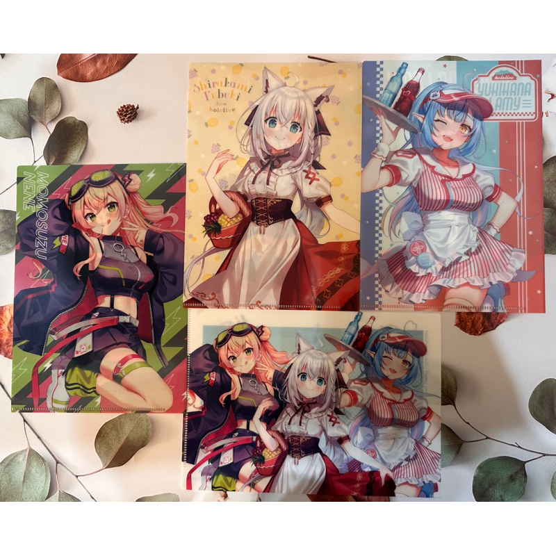 ￥My公仔￥ 日本限定 日版 Hololive 全家限定 A5資料夾 白上吹雪 雪花菈米 桃鈴音音 | 蝦皮購物