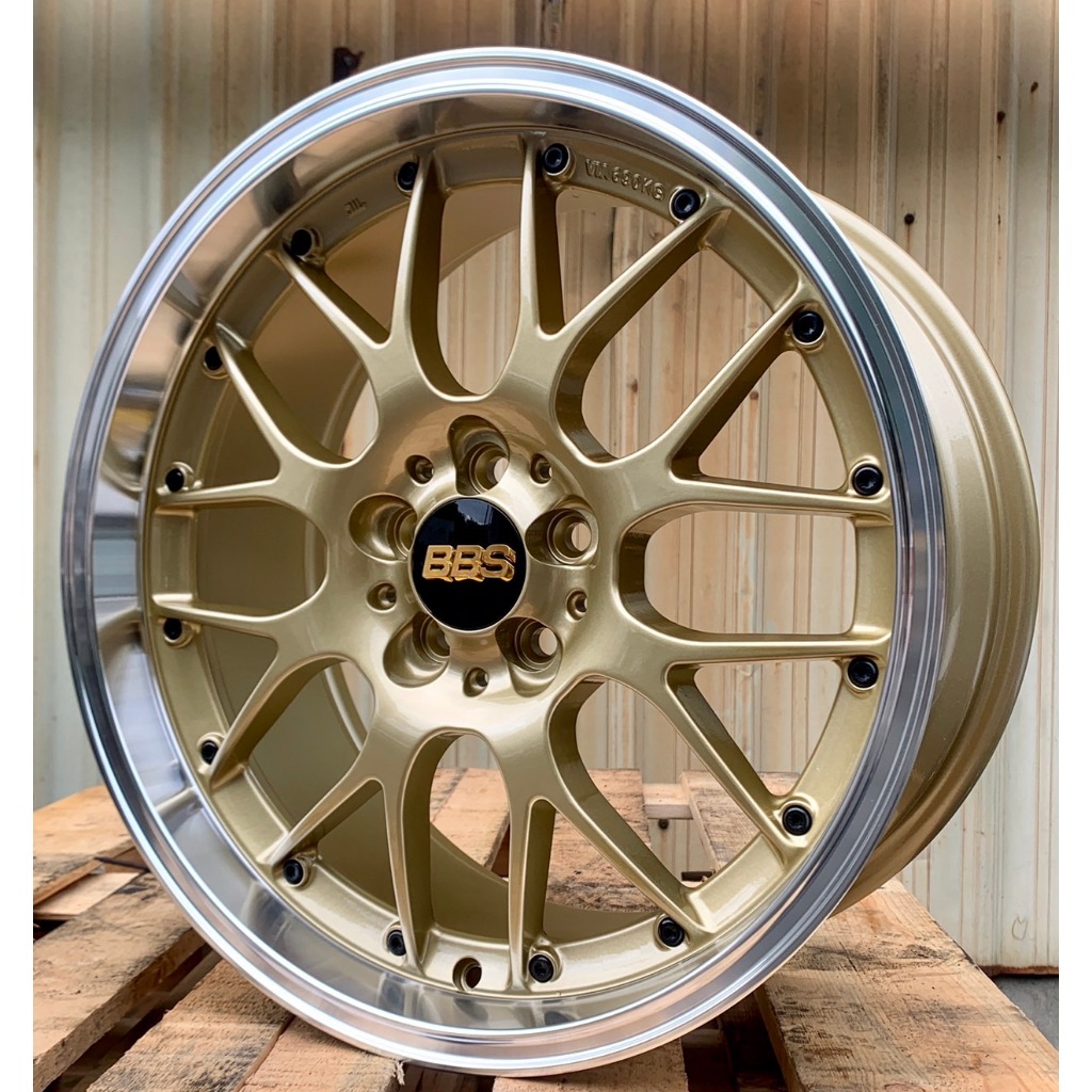 【質感輪業】全新鋁圈 19吋鋁圈 類B85 RSGT 金底亮唇 5/108 5/112 5/114.3 5/120 | 蝦皮購物