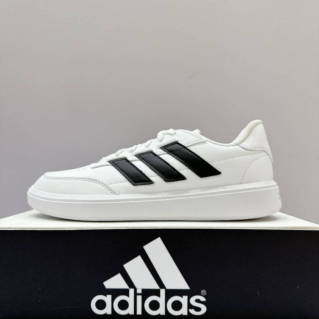 ADIDAS COURTBLOCK 中性款 男女款 情侶鞋 休閒鞋 板鞋 小白鞋 皮質 黑白 IF4033 | 蝦皮購物