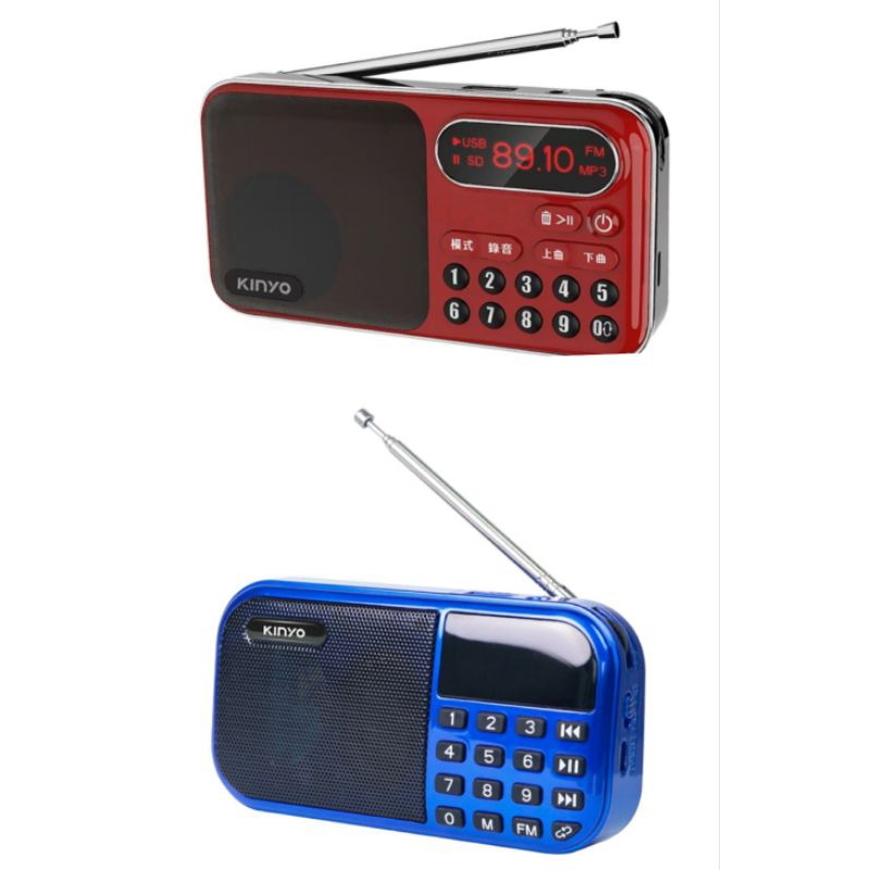 ≈多元化≈免運附發票 KINYO 大聲量讀卡收音機 RA-5515 5516 FM調頻收音 支援USB/TF插卡 | 蝦皮購物