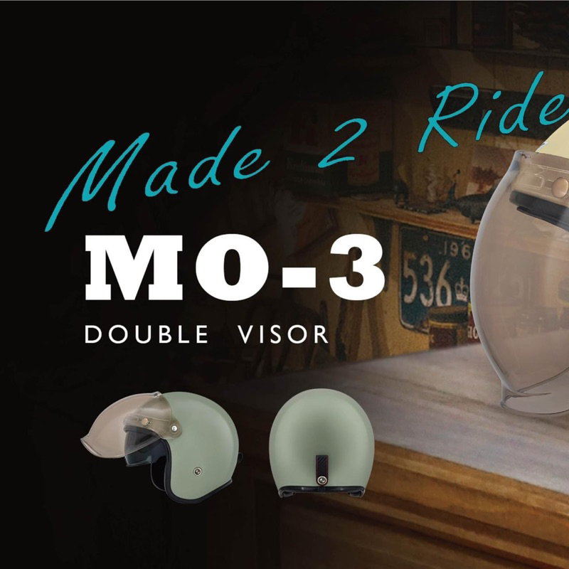 M2R 安全帽 MO3 泡泡鏡 內鏡 MO-3 復古帽 | 蝦皮購物