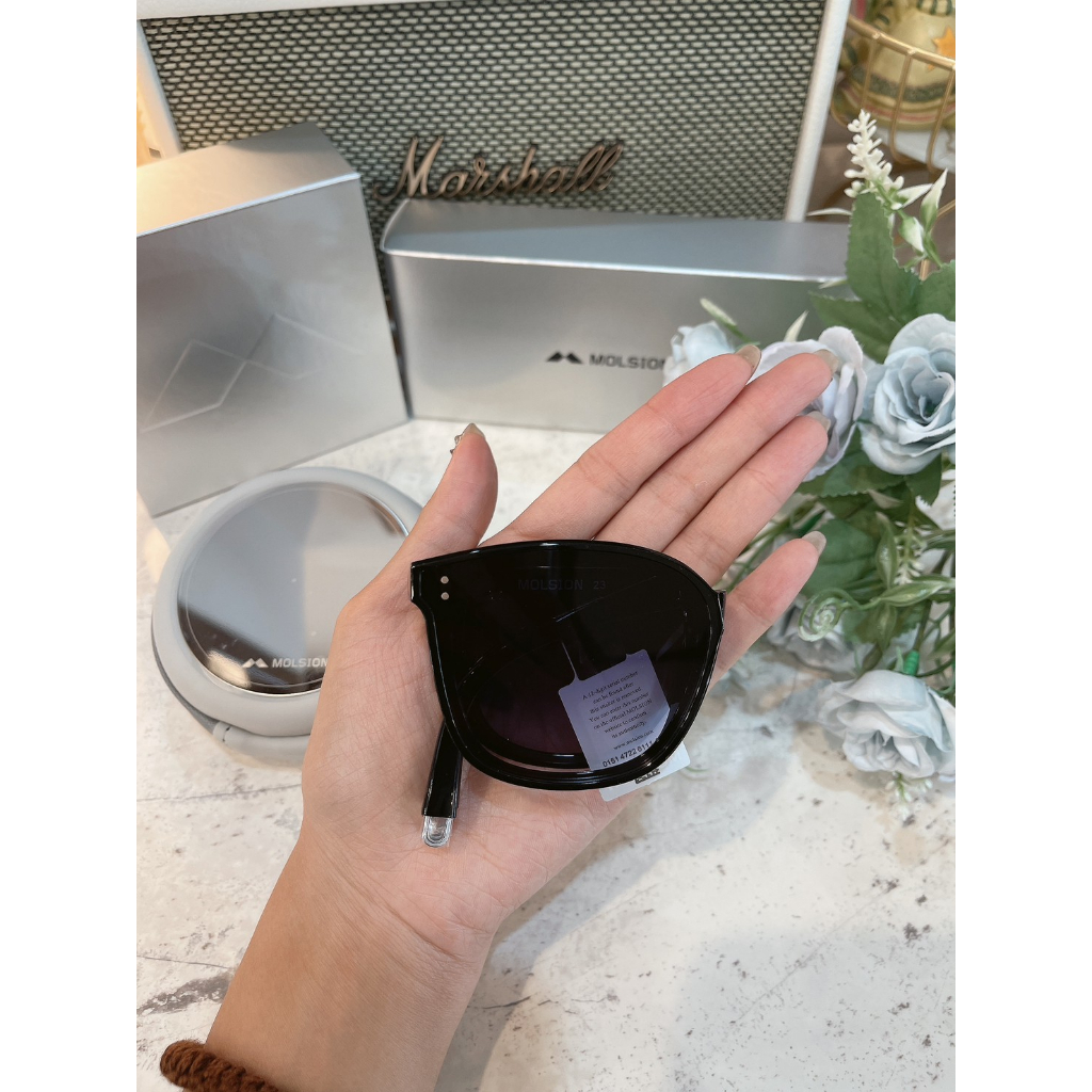 麗睛眼鏡【MOLSION 陌森】可刷卡分期 MS5057 漸層灰色 摺疊太陽眼鏡 趙麗穎同款眼鏡 韓系墨鏡 平面太陽眼鏡 | 蝦皮購物