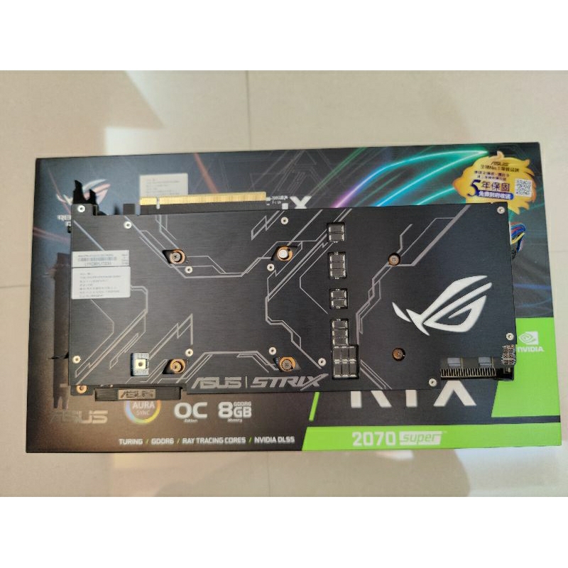 [售二手] 八成五新 ROG STRIX RTX 2070s gaming 顯卡 非礦卡 已過保(2023/03) | 蝦皮購物