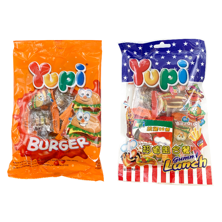 印尼 Yupi 呦皮 漢堡QQ軟糖 84g / 超值組合餐軟糖 84g | 蝦皮購物