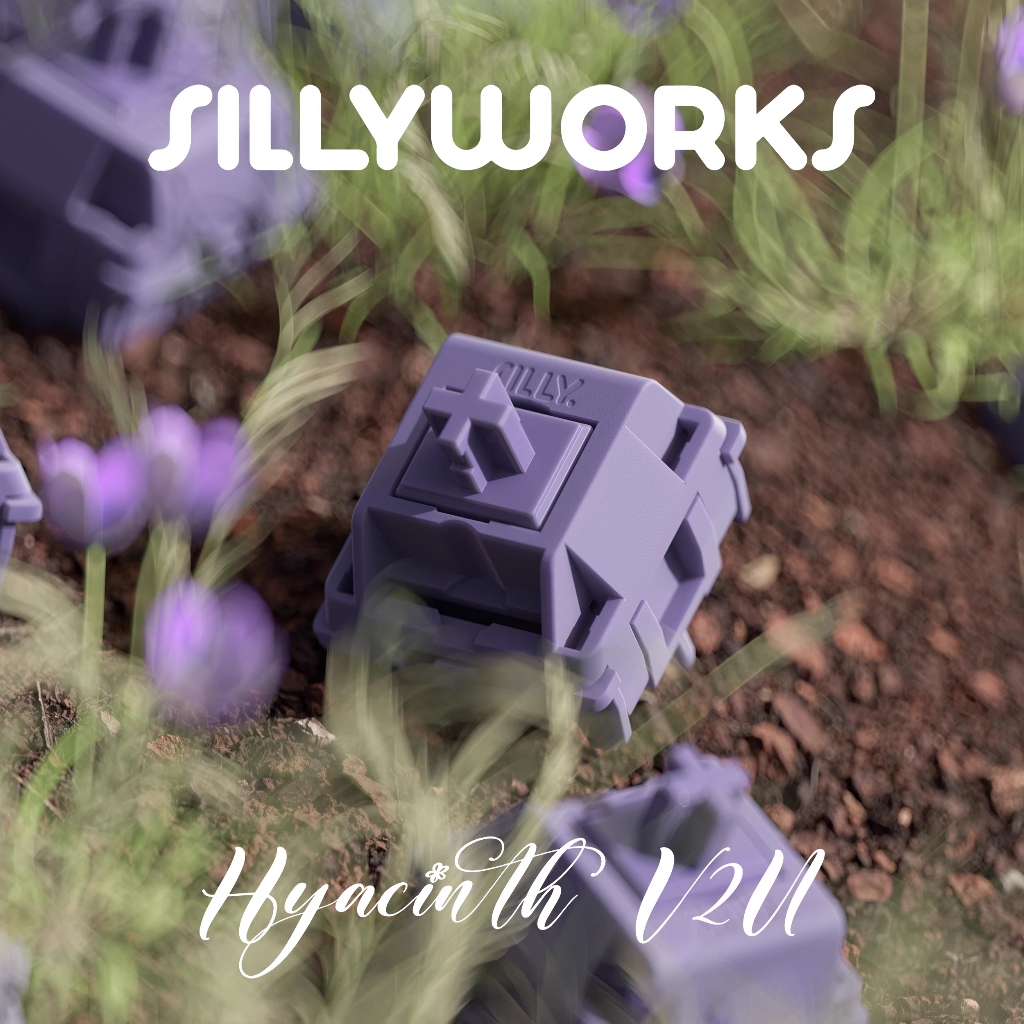 風信子V2U 全紫軸心版本 廠潤Sillyworks 風信子V2 五腳線性軸 細總 hifi麻將音 鍵軸 客製機械鍵盤軸 | 蝦皮購物
