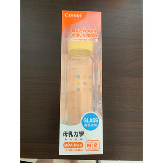 全新 Combi 母乳力學 標口奶瓶 玻璃奶瓶 240ml M頭 | 蝦皮購物