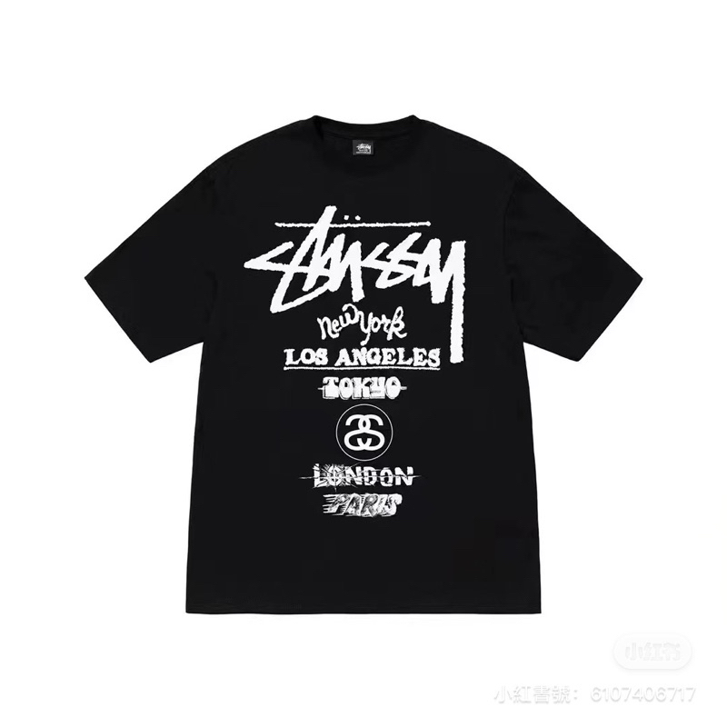 Stussy 23SS world tour tee 世界巡迴 | 蝦皮購物