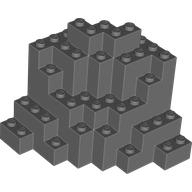 LEGO 6138752 23996 深灰色 8x8x6 岩石 壁板 山 | 蝦皮購物