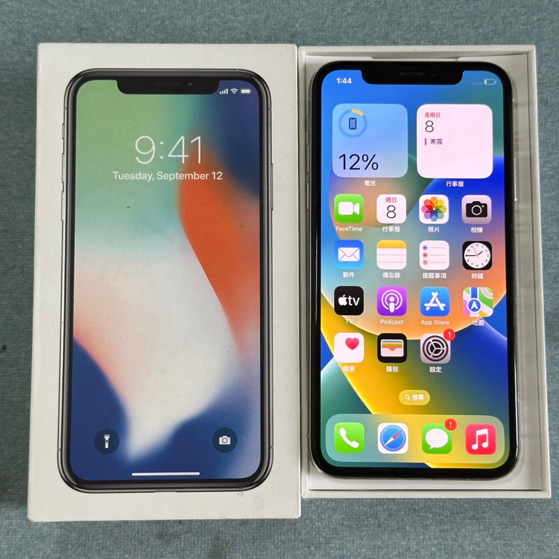 iPhone X 64G 銀白 功能正常 二手 IPhoneX iX 5.8吋 蘋果 apple 台中 | 蝦皮購物