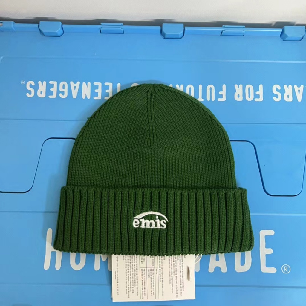Caps 』💝韓國連線 emis 帽子 EMIS 針織帽 字母刺繡 秋冬保暖 毛線帽 emis 毛帽 冷帽 男女同款 | 蝦皮購物