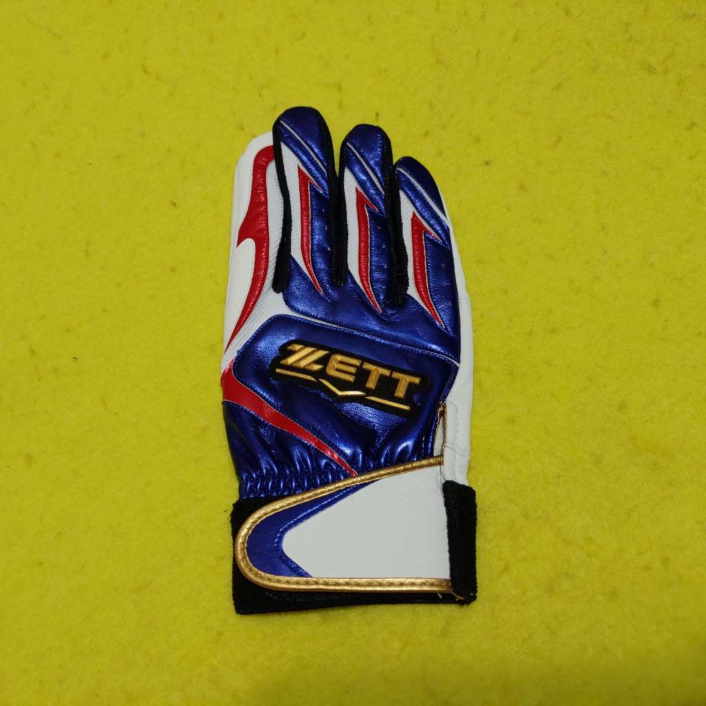 ☆暢貨野球☆ ZETT 棒球打擊手套 BBGT-155 白藍 單支 戴右手 L O XO 原價620 零碼 | 蝦皮購物