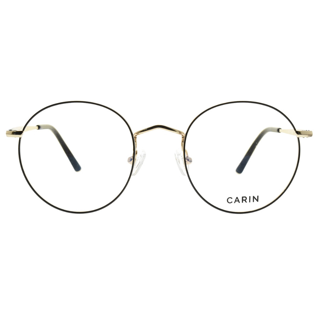 CARIN BLOSSOM+ C1_黑-金 眼鏡 韓國 韓劇 韓星 墨鏡 素顏眼鏡 濾鏡 韓系 穿搭 網紅 純鈦 文青 | 蝦皮購物