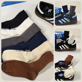 Kazima｜現貨 愛迪達 Adidas 兩入組 長襪 中筒襪 黑 白 米白 咖啡 灰 深藍 IC8699 IK4343 | 蝦皮購物