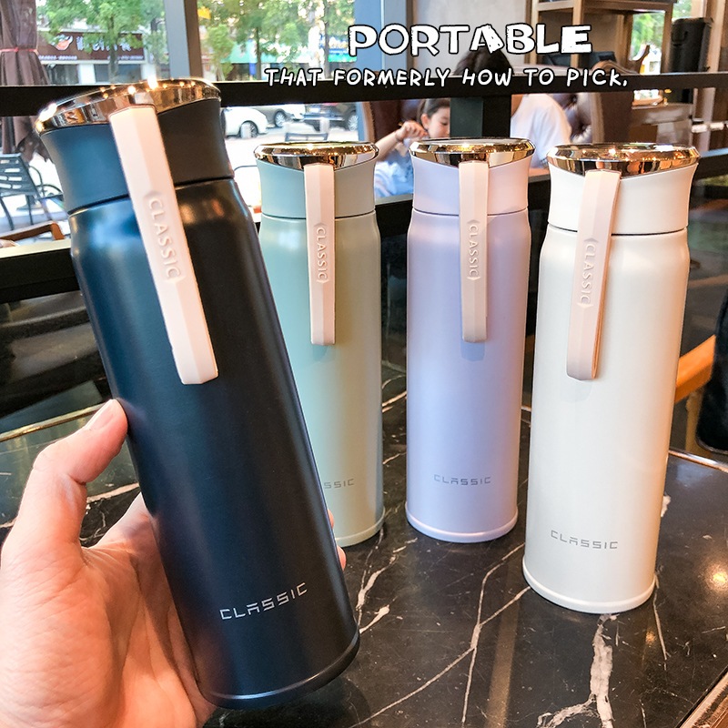 質感輕量保溫瓶 450ml保溫瓶 保溫杯 環保杯 水壺大容量 304不鏽鋼 保溫瓶 咖啡杯 | 蝦皮購物