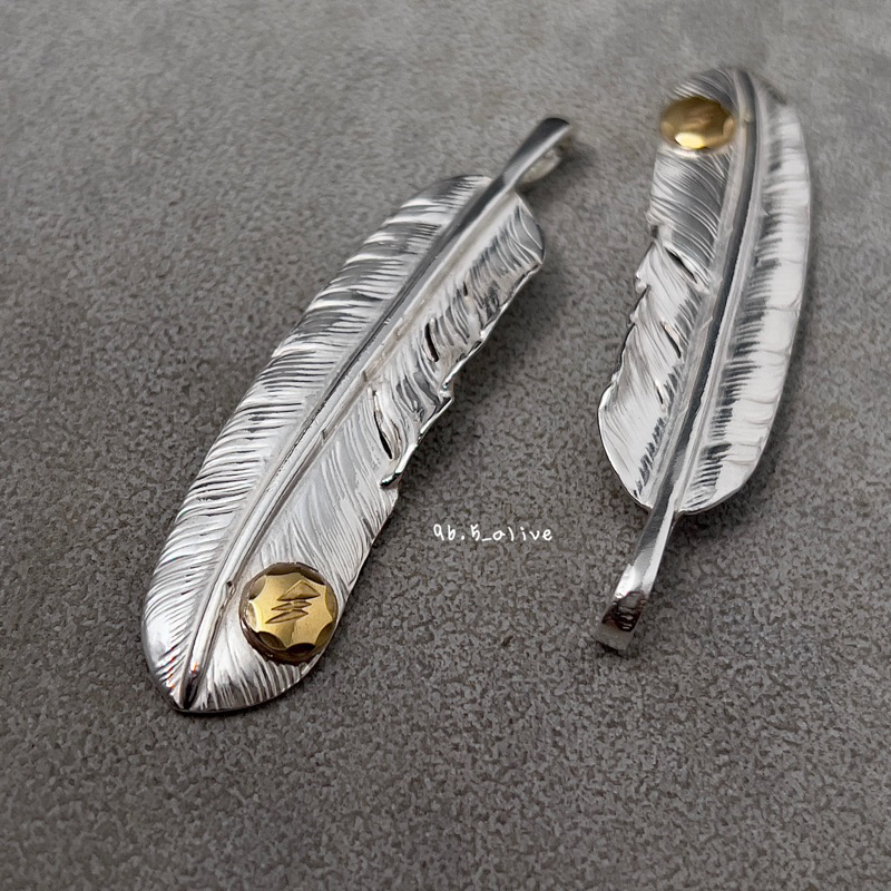 Feather with Monster Claw Lightning (XL) 獸爪閃電點金屬特大羽｜吊墜｜96.5 | 蝦皮購物