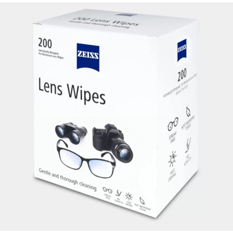 蔡司 鏡面擦拭紙 200張Zeiss Lens Wipes 200 Sheets | 蝦皮購物
