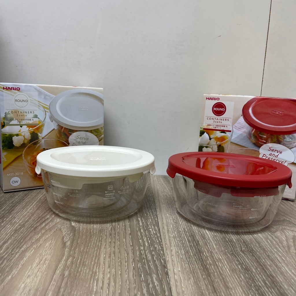 全新日本製 HARIO MST-3018 耐熱玻璃保鮮盒 3入組MST-3018 | 蝦皮購物