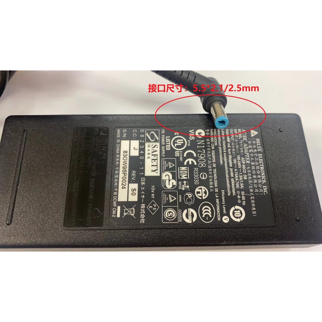 二手商品DELTA 台達19V 4.74A 90W 接口:5.5*1.7mm電源供應器/變壓器 ADP-90CD DB | 蝦皮購物