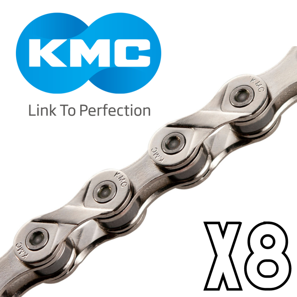 現貨 KMC X8 NP高強度鍊條 8速 116目 鏈條 附快扣 | 蝦皮購物