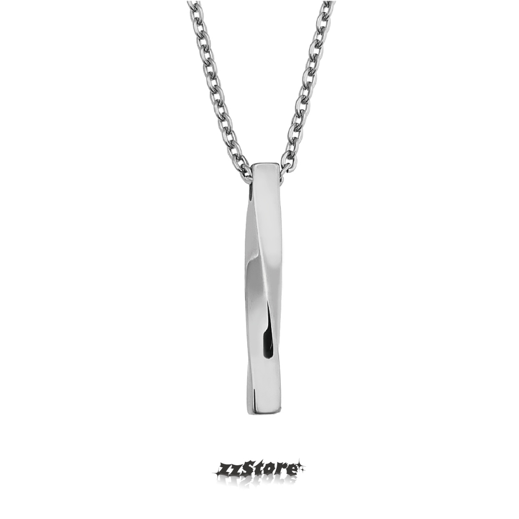 [ zzStore ] 【現貨】螺旋 長條 曲線 低調 項鍊 | 蝦皮購物