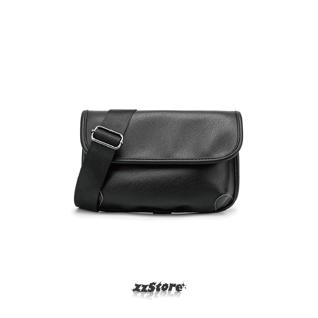 [ zzStore ] 「現貨」斜跨 虎頭包 小包 包包 素色 仿皮紋 PU包 簡約 韓風 | 蝦皮購物