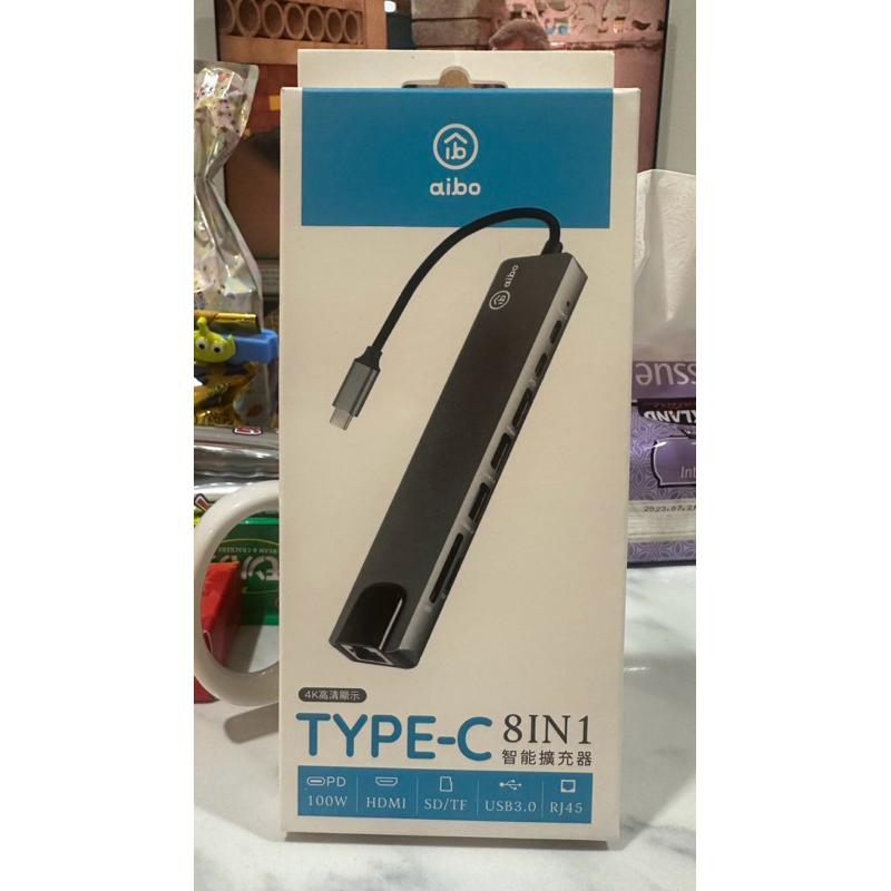 《aibo 8合1 》TypeC 鋁合金擴充器 HUB集線器 SWITCH影音可用 HDMI 網路 擴充器 | 蝦皮購物
