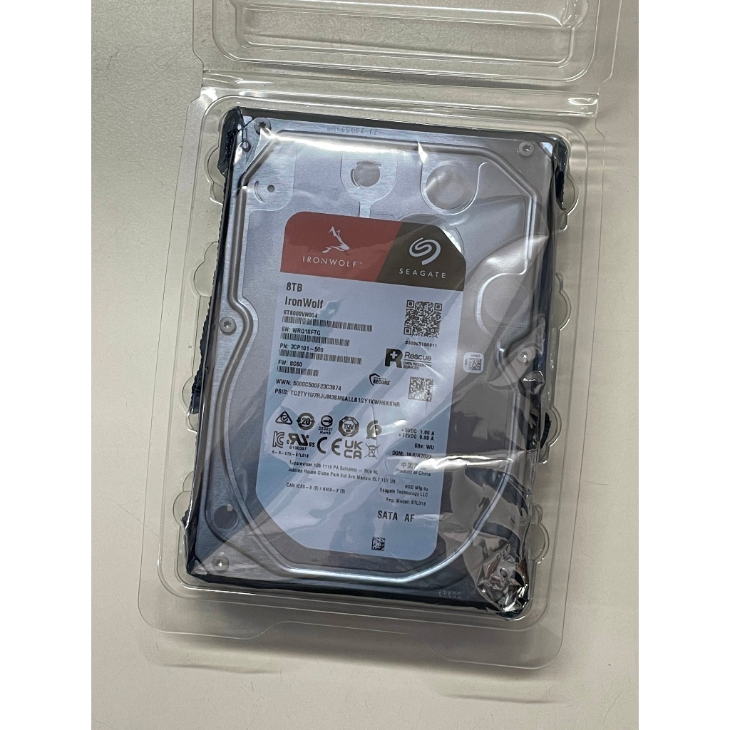 希捷 Seagate IronWolf NAS ST8000VN004 8T 8TB 256MB 原廠保固 未拆封 硬碟 | 蝦皮購物