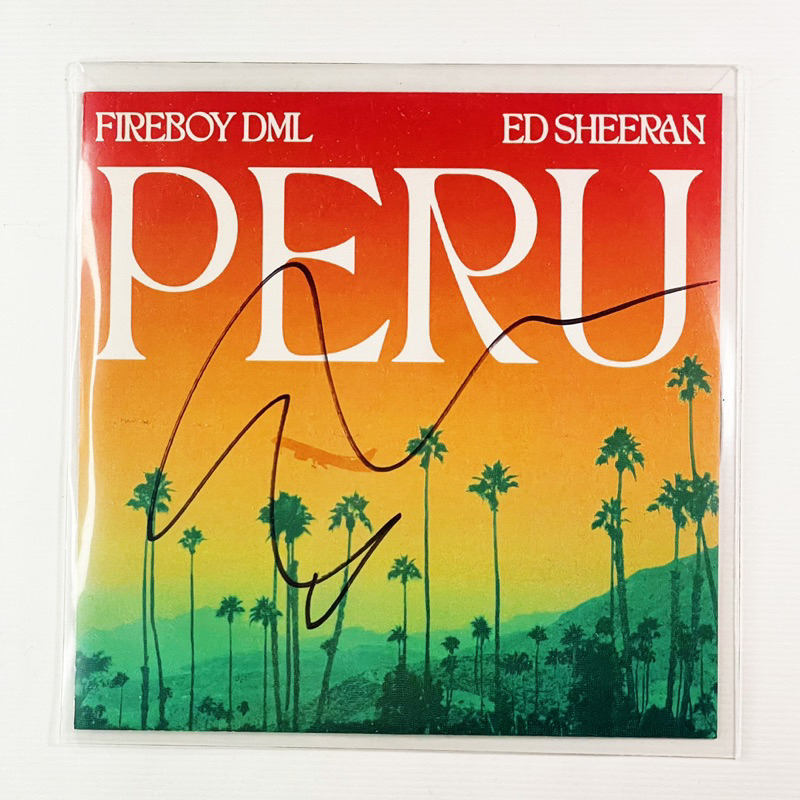 【親簽單曲CD現貨】Fireboy DML Ed Sheeran Peru 簽名 專輯 紅髮艾德 = | 蝦皮購物