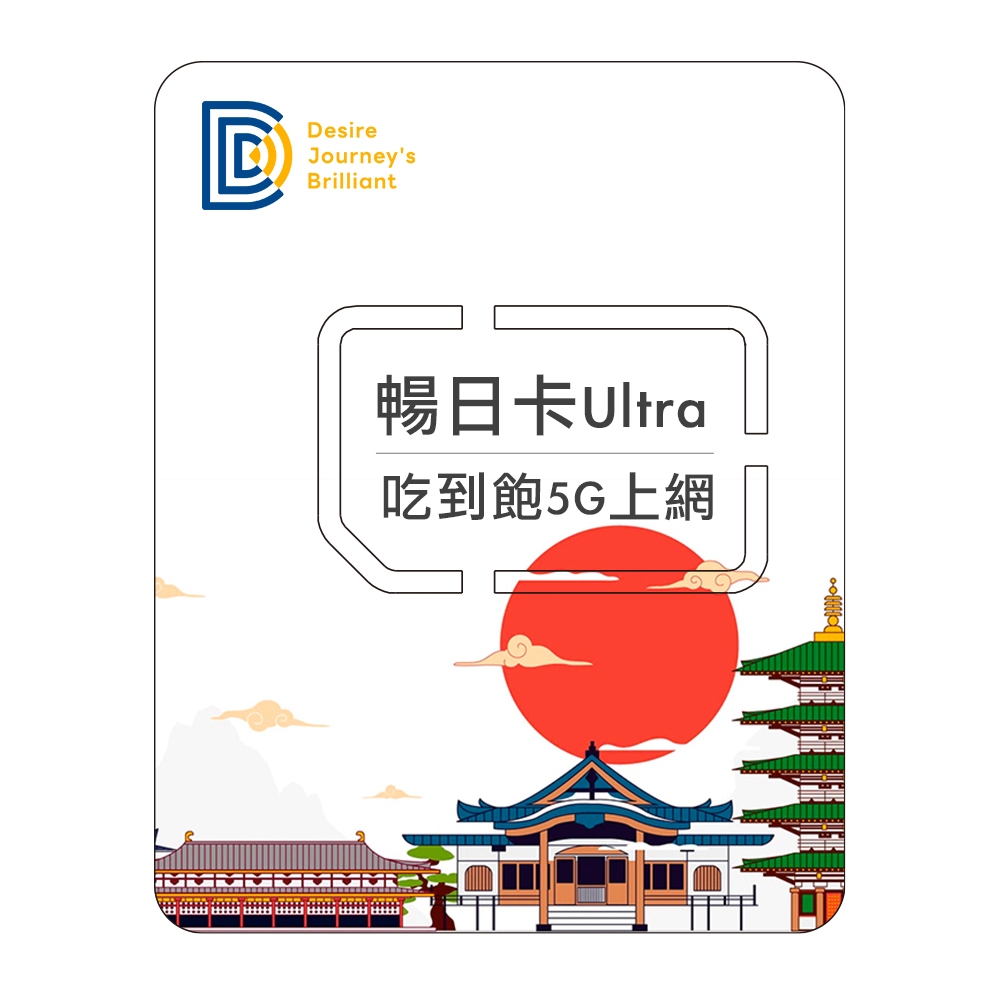 【DJB暢日卡ULTRA】日本網卡 日本sim卡 日本5g網卡吃到飽 4~25天 無限流量吃到飽不降速 | 蝦皮購物