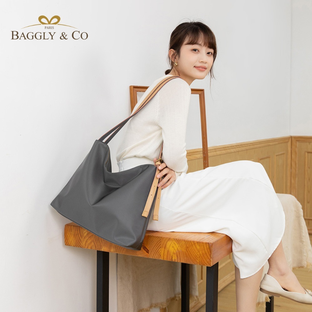 【BAGGLY&CO】伊芙琳輕量真皮大容量托特包 大容量通勤包 單肩大包 大容量側背包 斜背包 大容量包包 包包 大包 | 蝦皮購物
