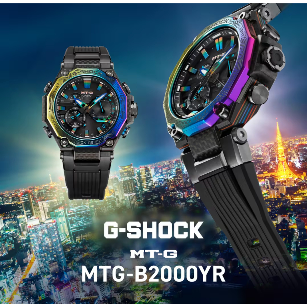 CASIO MTG-B2000YR-1A G-SHOCK 都會夜光系列/藍芽連線/太陽能/藍寶石水晶面/55mm/公司貨 | 蝦皮購物