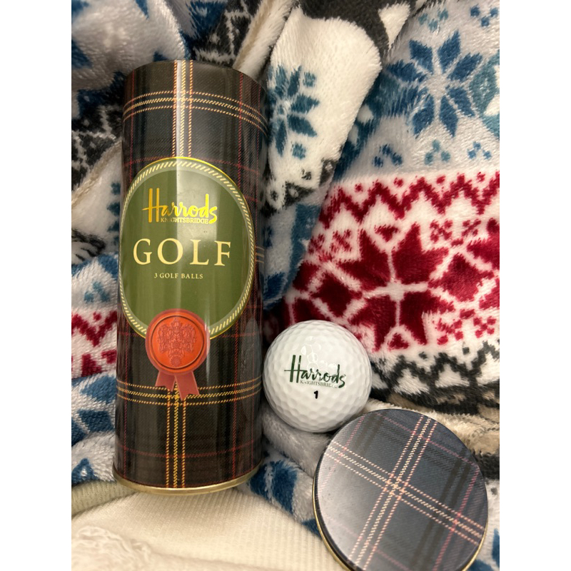 Harrods Tartan golf balls 高爾夫球 一罐三顆 | 蝦皮購物
