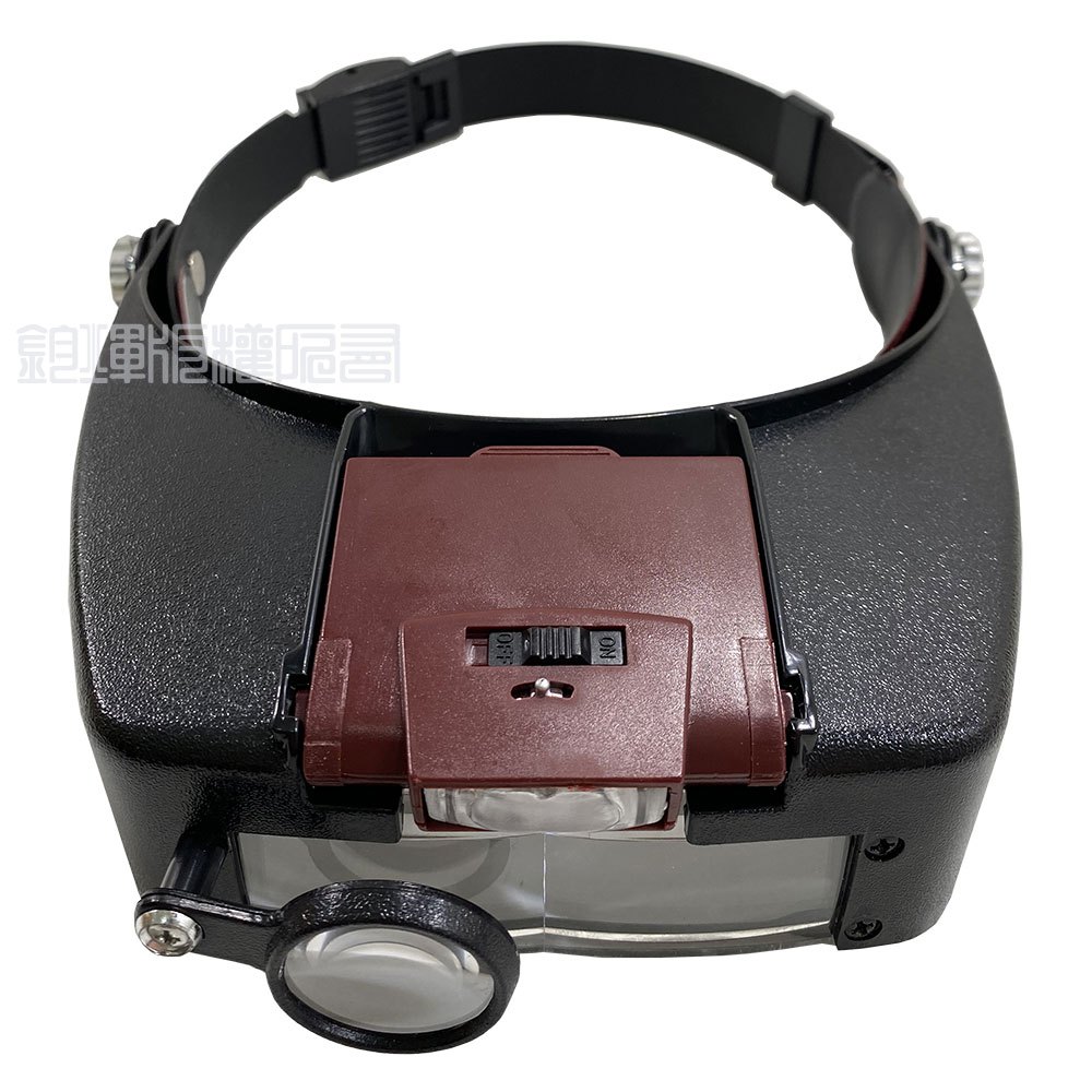 帽型頭戴式 放大鏡 附LED照明燈光/ 1.5倍雙鏡片+4倍小鏡片/帶燈放大鏡 頭盔型 頭戴放大鏡/觀察細微物品 | 蝦皮購物