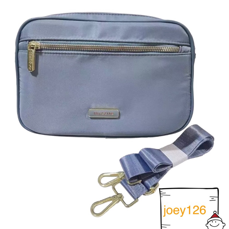 Mizzue 雙層拉鍊尼龍側背包 台灣現貨 防潑水尼龍斜背包 大容量肩背包 女生側背包 春節包包Joey126 | 蝦皮購物