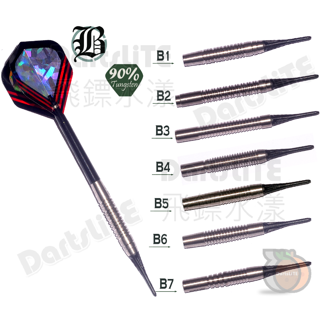 B7款 90%鎢鋼鏢身 三入 19g/20g/21g/22g 比賽用 鎢鋼鏢組 飛鏢 鏢身直筒型 2BA 微前重飛鏢水漾 | 蝦皮購物