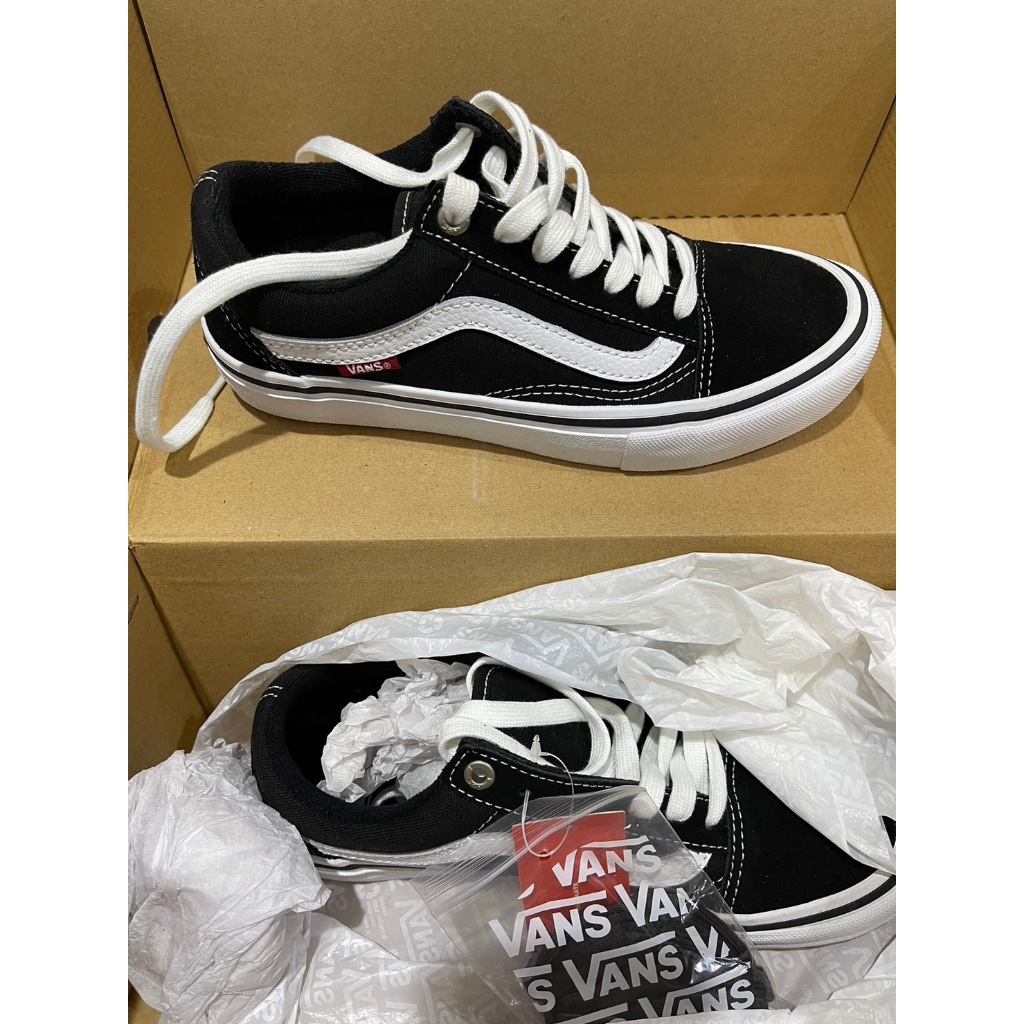 全新 Vans old school pro 黑白 US5 23CM 23公分 厚底 | 蝦皮購物