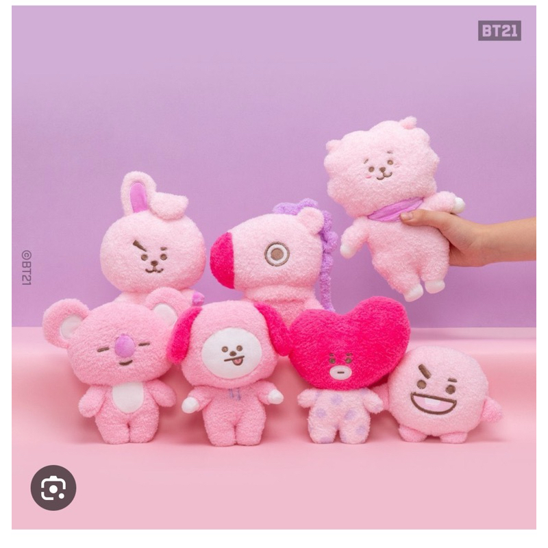 BTS BT21 粉紅 PINK 娃 | 蝦皮購物