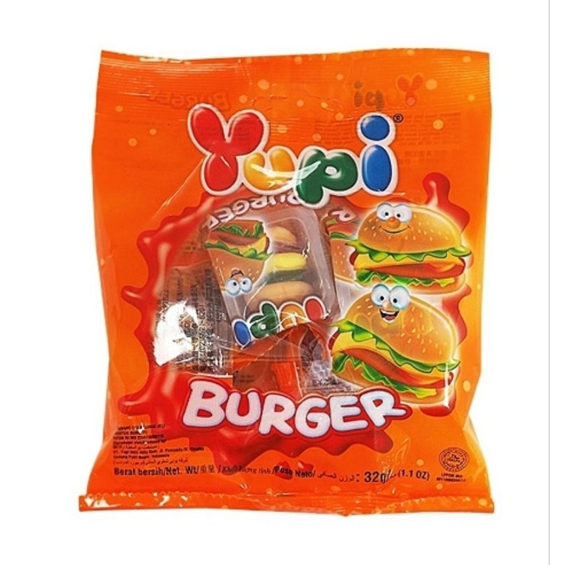 印尼 Yupi 呦皮 漢堡QQ糖(28g) | 蝦皮購物