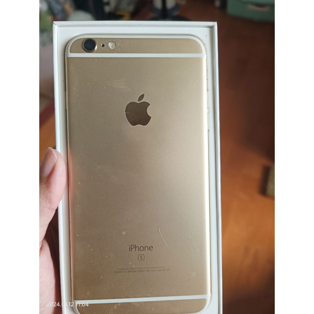 二手iPhone 6s plus 64G 金色有外盒及耳機空盒(A1687) | 蝦皮購物