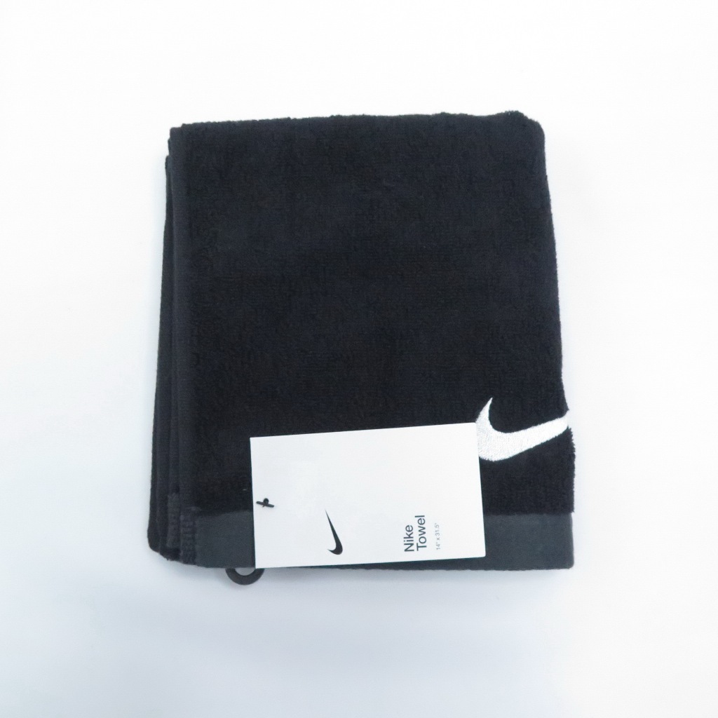 NIKE Towel 運動毛巾 NET17010MD 100%棉 80x35cm 黑x白【iSport愛運動】 | 蝦皮購物