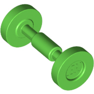 正版樂高LEGO零件(全新)- 2496 輪子 亮綠色 | 蝦皮購物