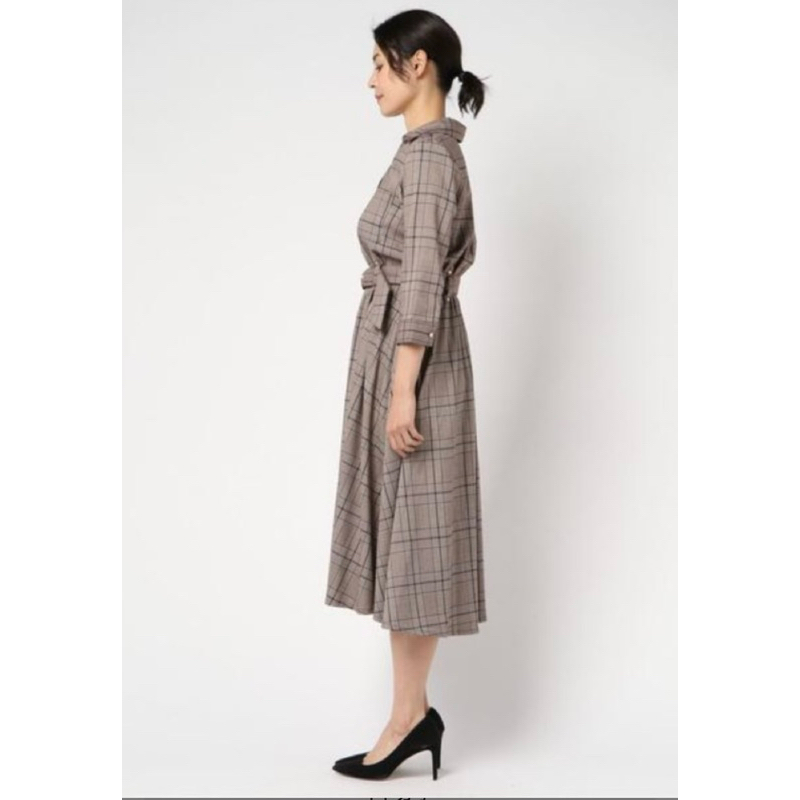 （已保留）轉賣 Rika Redyazel經典格紋襯衫連衣裙 | 蝦皮購物