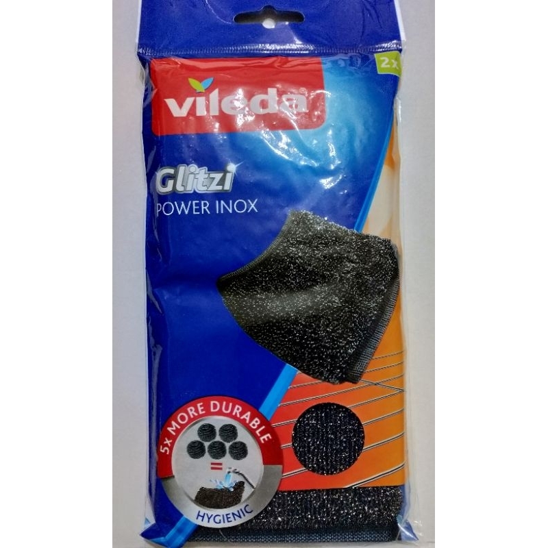VILEDA Glitzi Power Inox 鋼絲絨海綿 廚房浴室清潔 非台灣代理商 | 蝦皮購物