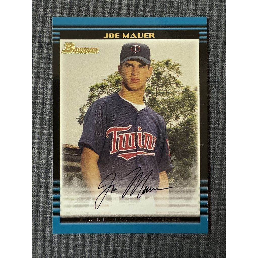 Joe Mauer 雙城隊 MLB新人卡 名人堂 2002 Bowman #379 RC | 蝦皮購物