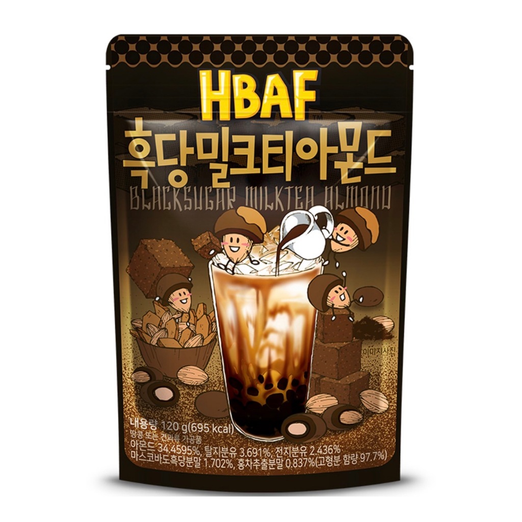台灣現貨 HBAF 120g 單包 韓國杏仁 派對包/隨身包 多種口味! 杏仁果 Flavored Almond | 蝦皮購物
