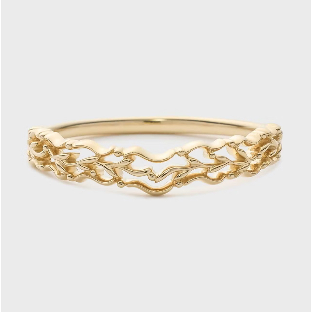 agete NOJESS 10K 簍空花朵戒指 (詢問尺寸請聊聊) | 蝦皮購物