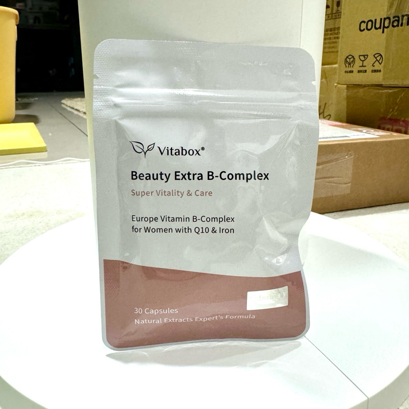 『出清開立發票』VITABOX維他盒子 美妍專科 歐洲女性天然酵母維生素B群+Q10+專利鐵 30粒 | 蝦皮購物