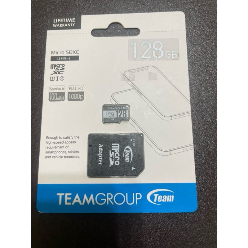 Team 十銓 128G 100MB/s U1 microSDXC UHS-I C10記憶卡 | 蝦皮購物